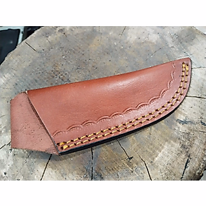 Generic Leather Sheath with Hand Stitching, Brown