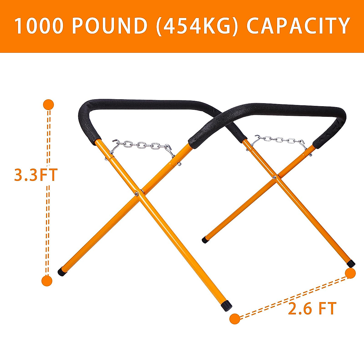 BXGTECH Portable Workbench Folding Work Stand, 1,000 Pound Capacity Foldable Work Table, Heavy-Duty Bumper Stand for Garage and Shop