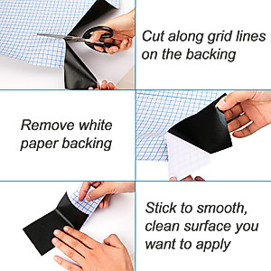 3 Rolls 17” x 78.7” Chalkboard Contact Paper - Adhesive Blackboard Wall Decal Vinyl Stickers, 15 Chalks Included