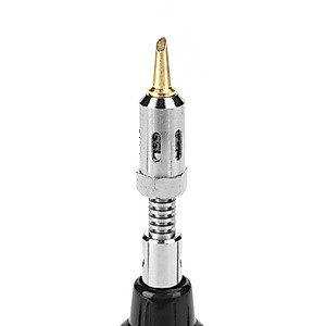 Portable Gas Soldering Iron Micro Torch Mini Welder Solder Welding Iron Pen Shaped Gas Torch Butane Heat Pen Pneumatic Temperature Adjustable Welding Tool 1300℃ 8ML(Rot)