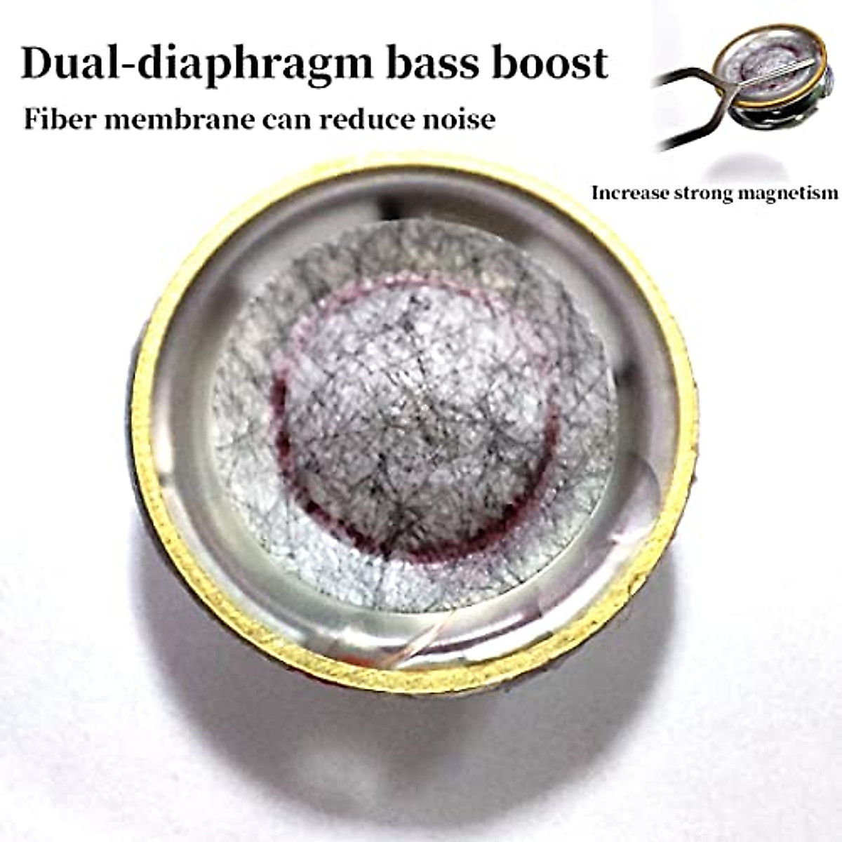 BACKWIN Wired Earbuds with HD mic for Calls, Rock Bass Headphones Universal 3.5 mm Plug,in-Ear Noise-canceling Wired Earphone with Microphone, Metal Shell with Magnet