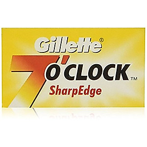 100 7 O'clock SharpEdge Superior Premium Platinum Double Edge Safety Razor Blades - 200+ shaves