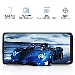 Android Phone Unlocked, Blackview A55, 4G Dual SIM Unlocked Cell Phone Android 11 Phones Unlocked, 3GB+16GB ROM Storage 128GB Expandable, 6.5" HD+Face ID Unlock,4780mAh,Support AT&T, Cricket, T-Mobile