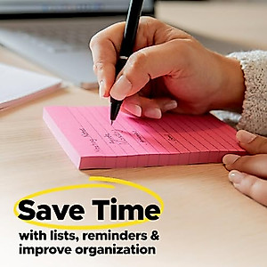 Post-it Notes, 3x3 in, 18 Pads, America's #1 Favorite Sticky Notes, Jaipur Collection, Bold Colors (Green, Yellow, Orange, Purple, Blue), Clean Removal, Recyclable (654-18BRCP)