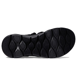 Skechers womens Go Walk Flex - Sunshine Sandal, Black, 9 US