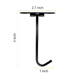 DAJIANG Banana Hook, Metal Banana Hanger Under Cabinet to Keep Bananas Fresh, Banana Holder for Bananas or Other Kitchen Items (Black)