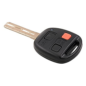 Keyless2Go Replacement for 3 Button Remote Key Long Blade TOY40 4C Chip Lexus HYQ1512V 89070-60080