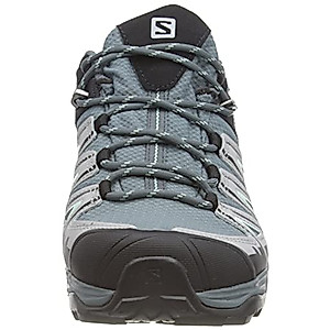Salomon X Ultra Pioneer CLIMASALOMON Waterproof Hiking Shoes for Women, Stormy Weather/Alloy/Yucca, 7.5