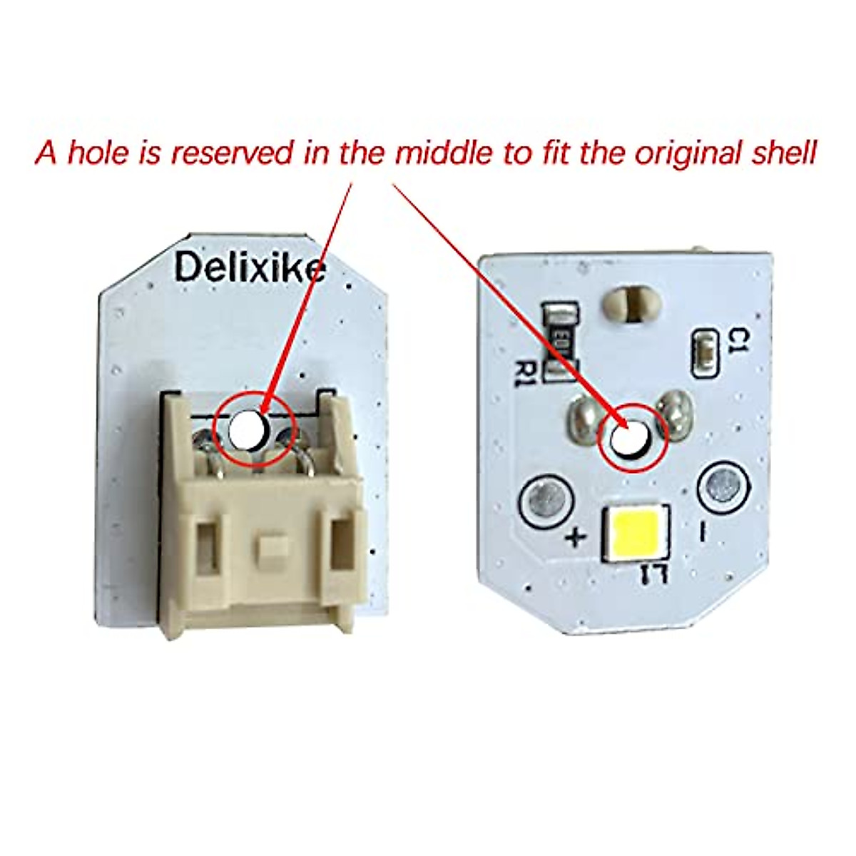 1PK WR55X25754 WR55X11132 WR55X26486 WR55X30602 EAP12172918 Compatible With GE Refrigerator LED Light (Note :Only-LED/PCB)
