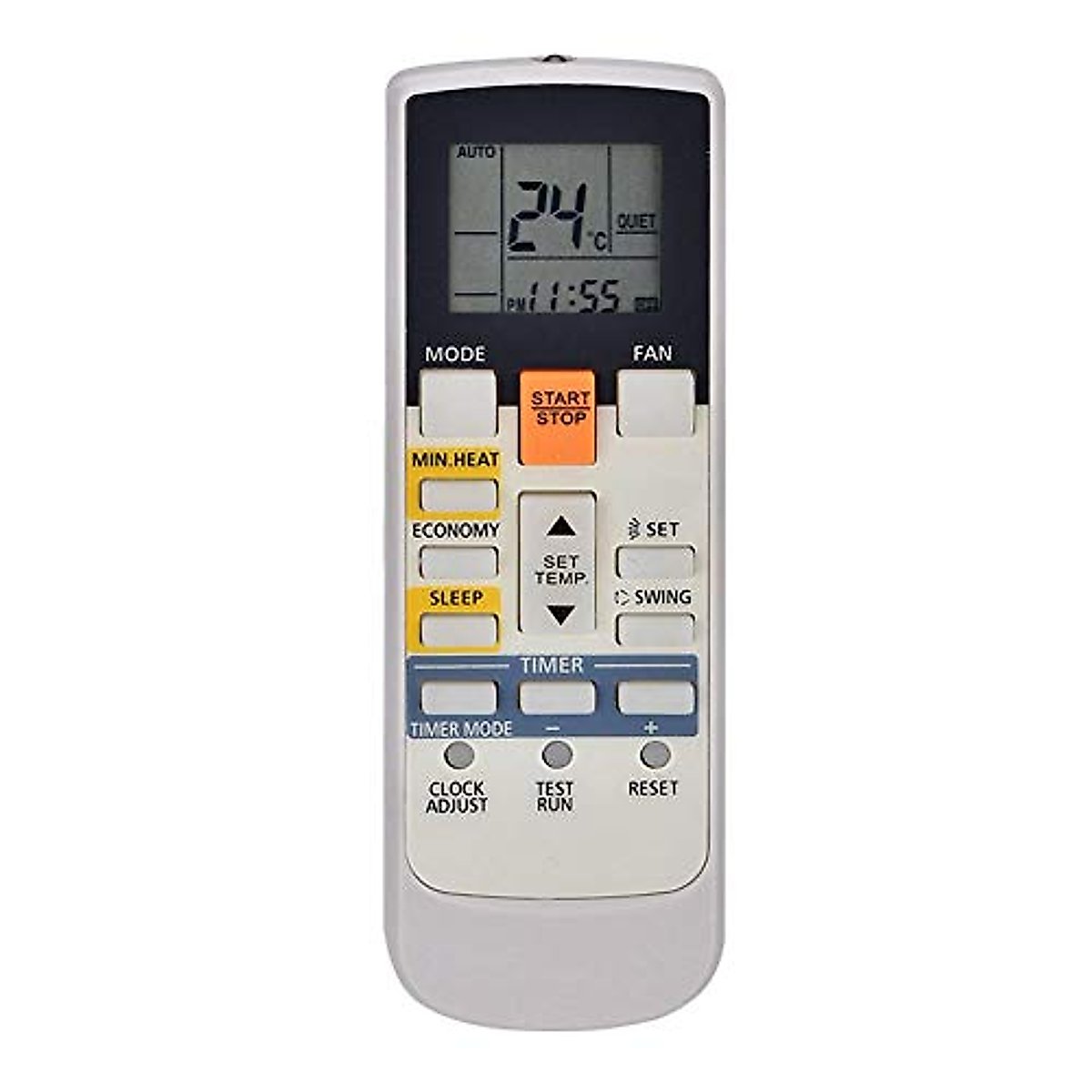 Air Conditioning Remote Control Compatible with Fujitsu AC, Replacement AC Remote Controller for Fujitsu AR-RAH1E AR-RAH2E