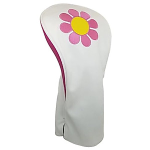 Flower Power Driver Headcover by ReadyGolf (Pink)