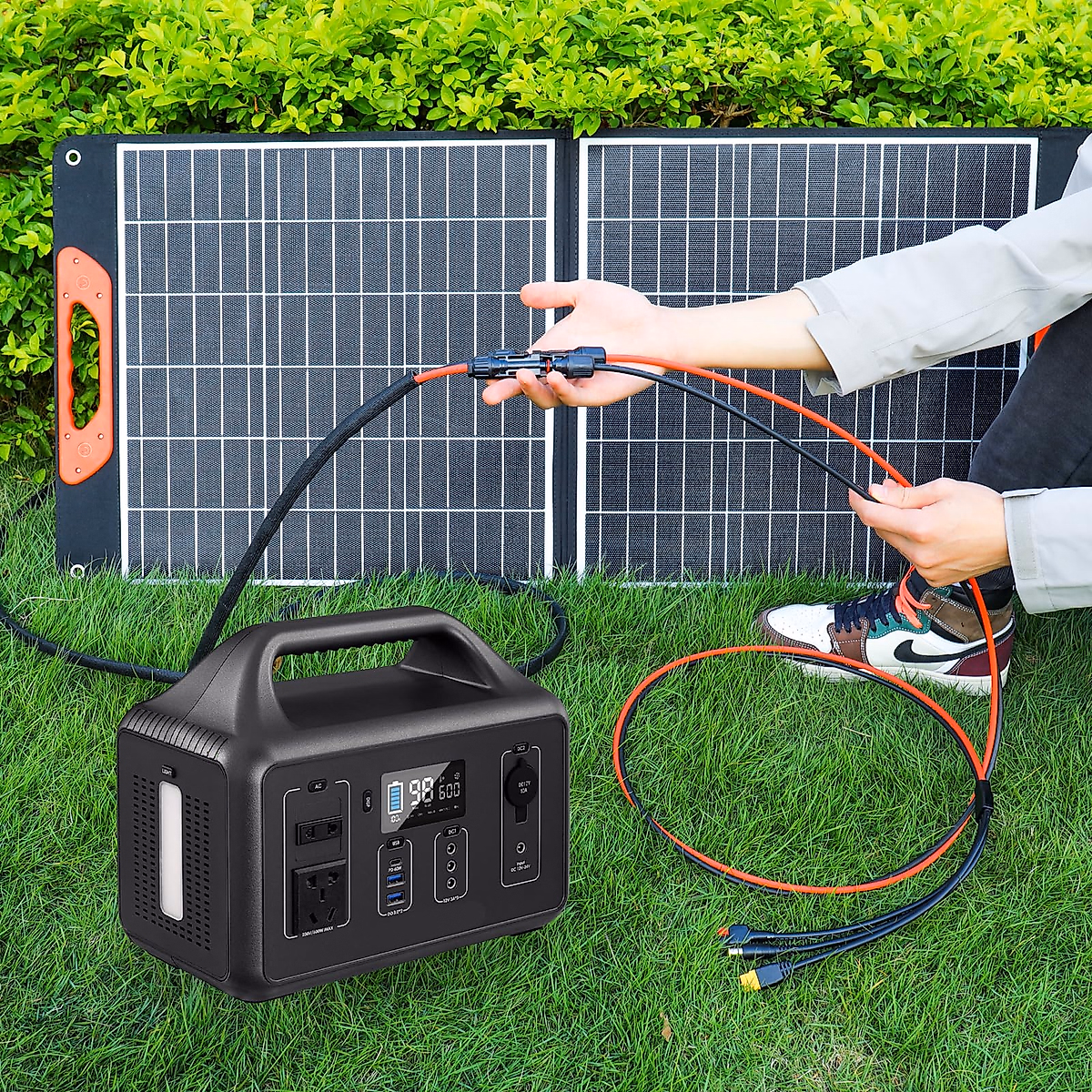 3-in-1 (XT60, DC7909, Anderson) Adapter Extension Cable, 10FT 12AWG Compatible with Anderson DC 8mm Adapter XT60 Connector for Outdoor Portable Solar Panel & Portable Power Station (12AWG 10FT)