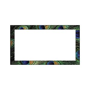 Stationery Creations Animal Print Place Cards - Flat Style - Party Event Supplies (Peacock Print)