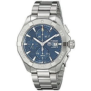Tag Heuer Men's CAY2112.BA0925 300 Aquaracer Blue Dial Stainless Steel Watch