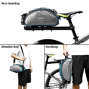 LIXADA Bicycle Rack Bag 13L Waterproof Cycling Bike Rear Seat Cargo Bag MTB Road Bike Rack Carrier Trunk Bag Pannier Handbag