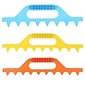 GLOGLOW 7/8/9 Frame Hive Spacer for Spacing Bee Frames, Bee Hive Frame Spcing Tool for spacing 8 Frames in a 10 Frame Sized Box, Beekeeping Equipment(Orange 9 Frame)