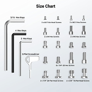 SMALLRIG Screwdriver Screw Set (Plate MD3184)
