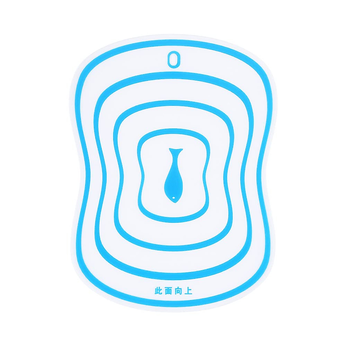 BYBYCD Transparent Plastic Cutting Board Chopping Board Non-slip Hangable Cutting Plate Kitchen Tools Kitchen Accessories(L,blue)