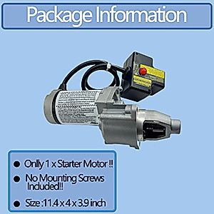 Tinsaen 14 Teeth Electric Starter Motor JQ170-2 Compatible with 291cc Storm Force LCT OHV Gas Engine（2021 and Later）and Husqvarna ST230P，Fit 2013 ariens 30" Deluxe、 LCT 306 cc Ariens AX Snowblower