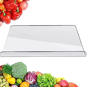 Acrylic Cutting Boards for Kitchen Counter, Clear Cutting Board for Countertop, Acrylic Cutting Board with Counter Lip, Anti-Slip Kitchen Clear Cutting Board for Countertop Protector(18x14 in)
