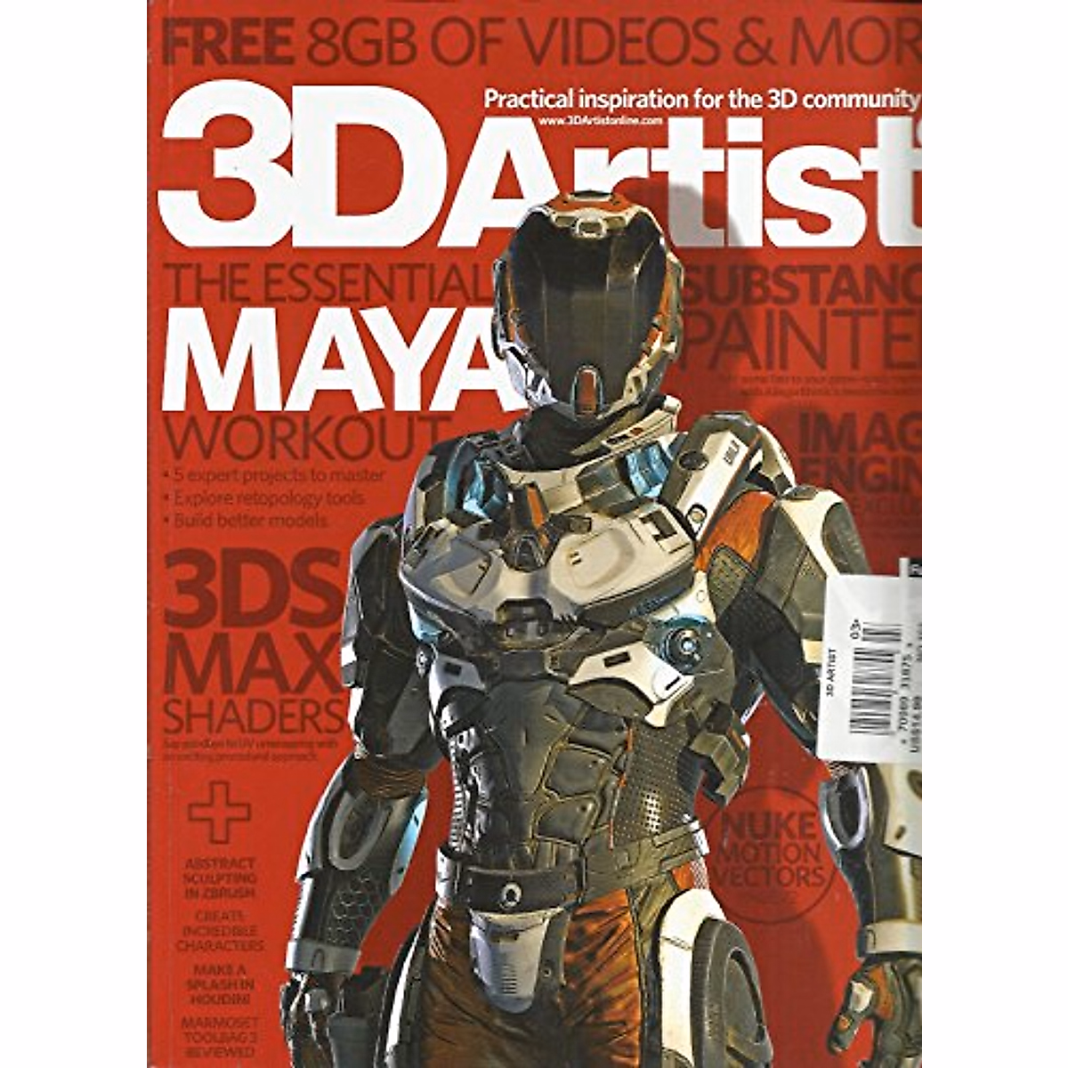 3D ARTIST MAGAZINE, ISSUE NO. 103 (SORRY FREE 8GB OF VIDEOS & MORE ARE MISSING