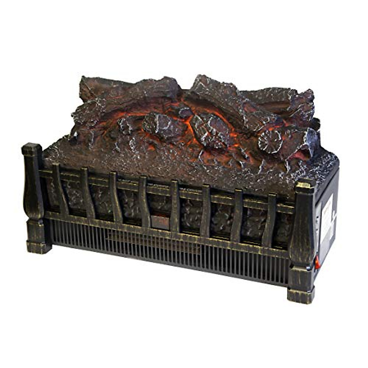 Comfort Glow ELCG251 Electric Log Heater Insert with Flame Projection 5,120 BTUs , Black