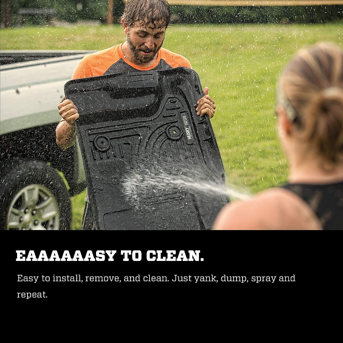 Husky Liners - Weatherbeater | Fits 2015 - 2024 Ford F-150 SuperCrew/SuperCab (Includes 22 - 24 Lightning Model) - Front Liners - Black, 2 pc. | 18361