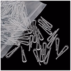 MTQY Plastic Shirt Clip 300PCS U Shape Clear Durable Plastic Alligator Clips Transparent Shirt Fixing Packing Clip Shirt Clips Clothespins with Teeth for Ties, Pants,Shirts Hold Shirt Fixing Clip