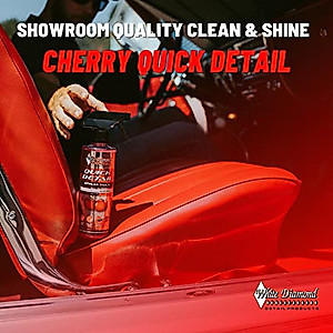 Schultz Laboratories White Diamond Cherry Scented Quick Detail Spray, 16 oz All Purpose Spray Cleaner, Safe for Interior & Exterior Use