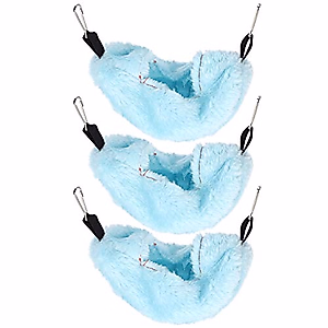 Yuehuam 3Pcs Bird Nest Bed,Parrot Hanging Hammock Snuggle Hut Parrot House Bed Tent Toy for Small Animals Parakeet Budgies Cockatiels