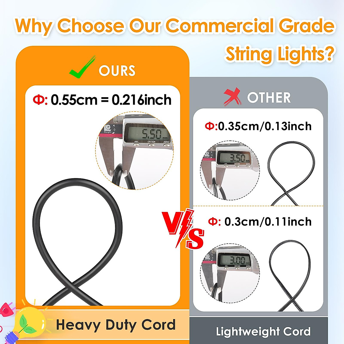 Mlambert 48FT Outdoor Patio Lights, RGB Cafe String Lights with 15 E26 S14 Shatterproof Edison Bulbs, Commercial Grade Dimmable String Lights for Bistro Backyard Garden, 2 Remote Controllers