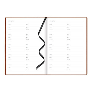 Letts Oslo Weekly/Monthly Planner, 12 Months, January to December, 2024, Sewn Binding, A5 Size, 8.25" x 5.875", Multilingual, Tan (C082334-24)