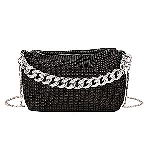 Elegant Evening Bag Glitter Rhinestone Handbag Underarm Bag Shoulder Bag for Daughter Girlfriend Birthday Party handbags