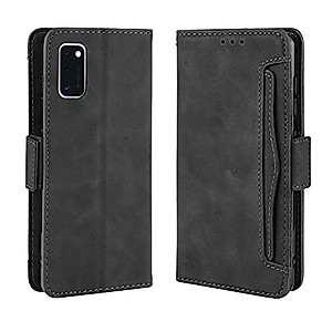Fashion Anti-Fall Shockproof Phone Cases Samsung Galaxy A40 A41 A 40 41 Leather case Multi-Card Slot Wallet Clip Phone Shell Samsung A40 A41 Covers (Black,Samsung A41)