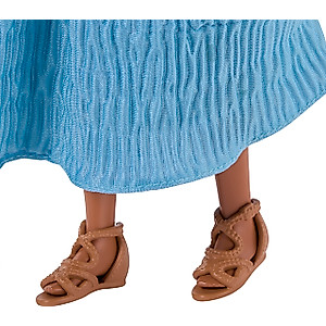 Mattel Disney The Little Mermaid Ariel Fashion Doll on Land in Signature Blue Dress, Toys Inspired by Disney’s The Little Mermaid