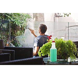 Decony Heavy Duty Replacement Trigger Sprayer Nozzles Industrial and Commercial Cleaning Chemical Resistant for 16oz / 32oz Spray Bottle W/Adjustable 9.25" Dip Tube for 28/400-12 pc.