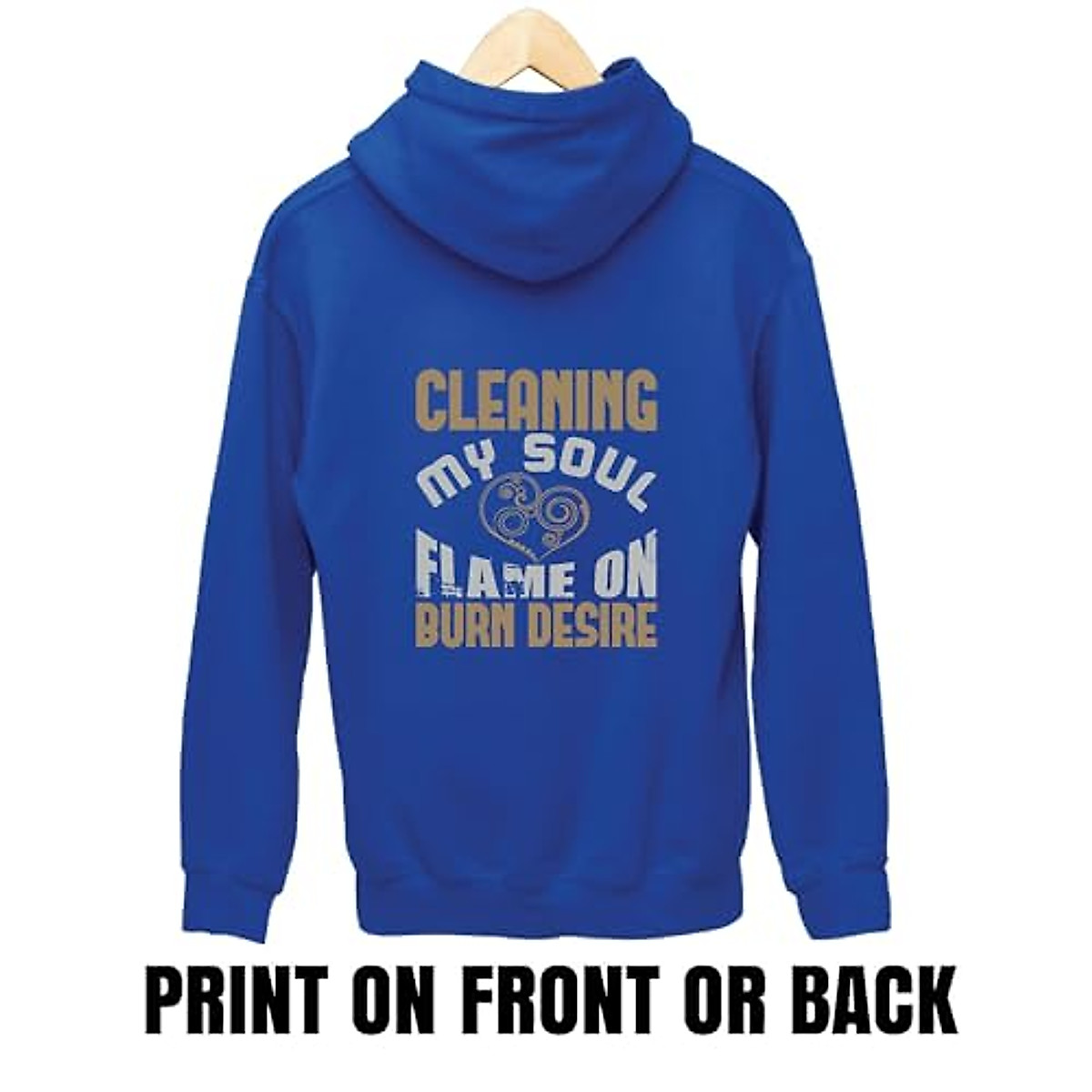 Mens Graphic Gift My Soul Flame On Burn 65 For Cleaner Cleaners Black and Muticolor Unisex Hoodie