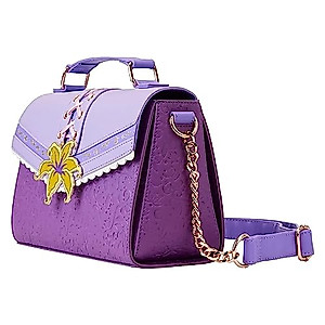 Loungefly Disney Tangled Rapunzel Cosplay Magic Flower Crossbody Womens Bag Purse