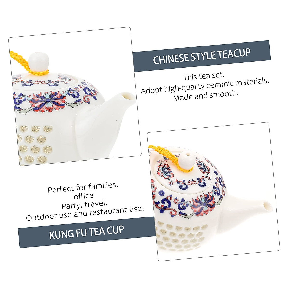 Cabilock 2 Pcs Teapot Coffee Stovetop Coffee Espresso Machine Kung Fu Tea Maker Coffee Espresso Maker