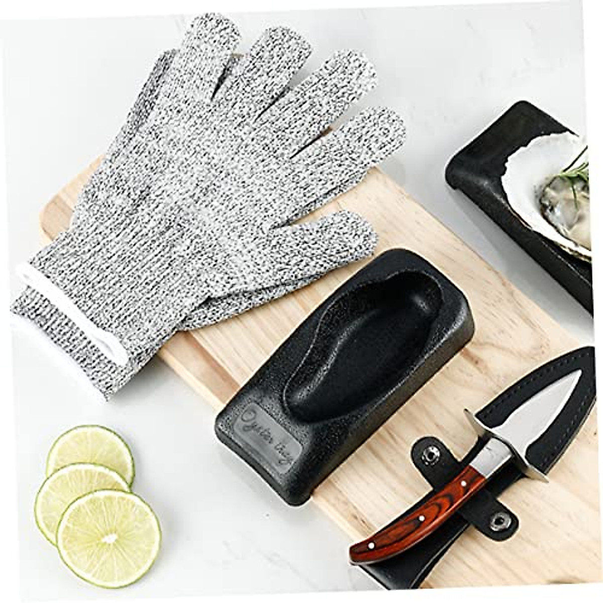 4pcs Oyster Seat Seafood Tools Seafood Tray Pallet Shellfish Shucking Clamp Clam Shucking Board Shellfish Shuckin Clamp PVC Kicthenware Oyster Trays PVC Oyster Holder Clams Suite/1697