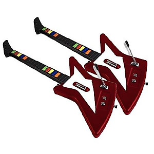 2 x Supra 10 Red Wired Guitars - Works with PS3 Guitar Hero 3 (PS3)