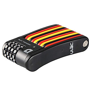 BESPORTBLE 4 Bike Chain Safety Lock Compact Lock Cycling Cable Lock Bike Lock high Folding Lock Cycling Chain Lock Locks with Code Digital Cycling Lock Code Lock Safety Chain Foldable