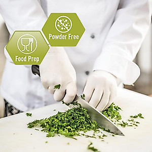 MED PRIDE Medical Exam Latex Gloves| 5 mil Thick, Small Box of 100 Powder-Free