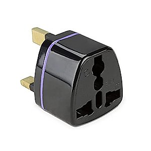 MMOBIEL Heavy Duty UK Travel Adaptor Electric Plug 3 Pin to Any Country Electric Shaver Razor Toothbrush Travel Adaptor Plug Socket Converter 3 to Any - UK Hong Kong Ireland UAE