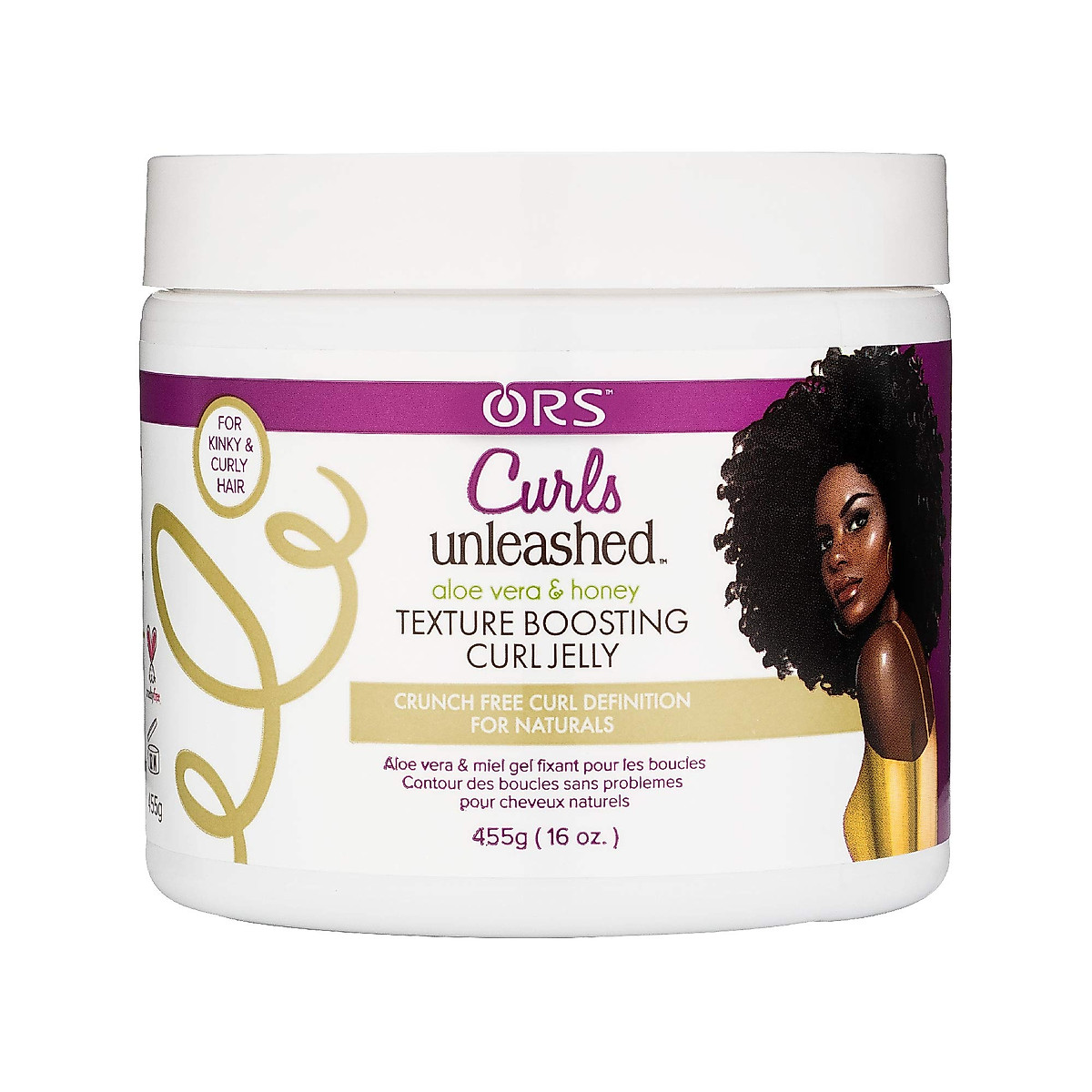 Curls Unleashed Aloe Vera and Honey Texture Boosting Curl Jelly 16 Ounce
