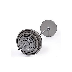 Olympic Bench Press and Olympic 300 Lbs Gray/Black Set