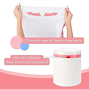 Small Trash Bag 4 Gallon Drawstring Garbage Bags 100 Count Thickened Design Stretchy. Disposable Bags 2-4 Gallon Bathroom kitchen Trash Bags White 100 Count