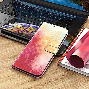 SHOYAO Phone Cover Wallet Folio Case for Oppo REALME 7 PRO, Premium PU Leather Slim Fit Cover for REALME 7 PRO, Horizontal Viewing Stand, Exact Match, Yellow