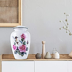BOLD & DIVINE Adult Hummingbird Cremation Urn | Human Ashes Adult Memorial urn, Burial, Funeral Cremation Urns | 200 Cubic Inches (Large Adult)
