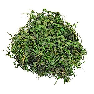 TOPCOMWW Fake Moss for Centerpieces Decor, Aftificial Green Moss for Plant Crafts Flower, 3.5oz